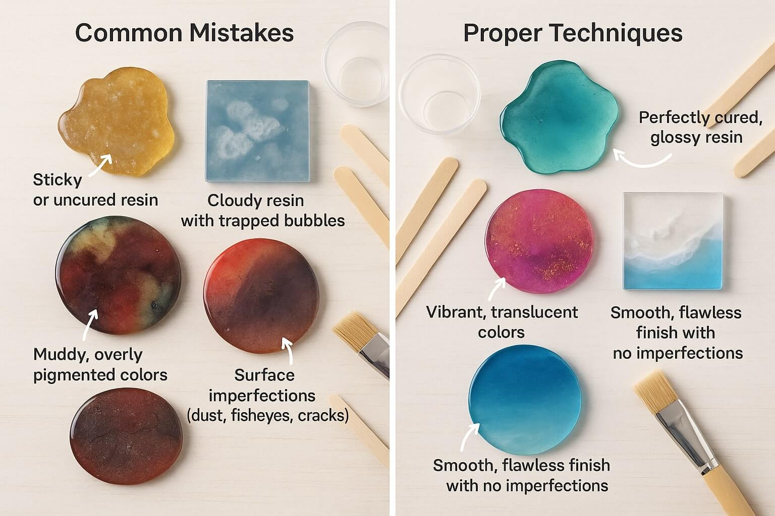 Common Resin Art Mistakes and How to Fix Them (A Beginner's Guide)