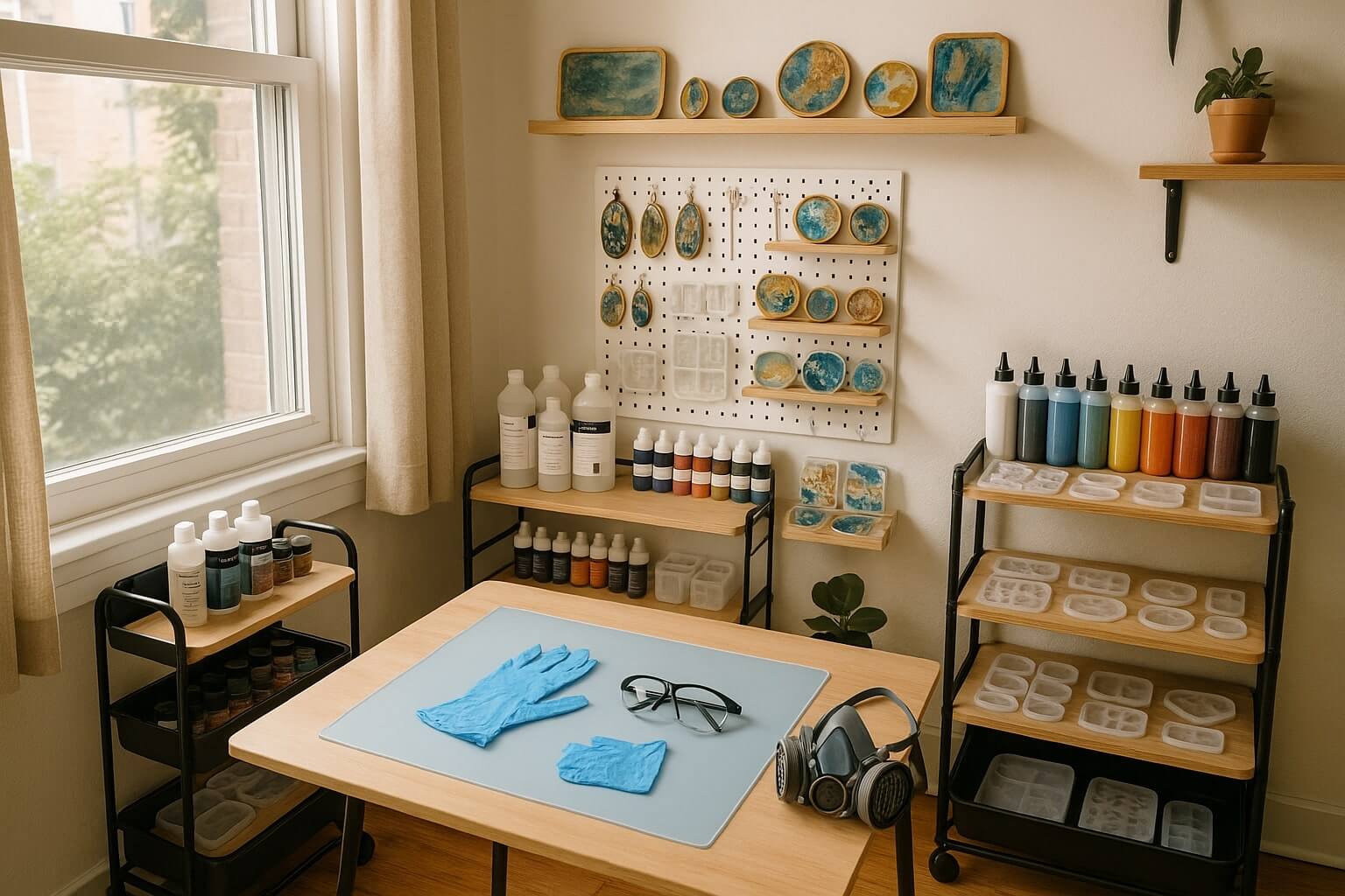 Resin Art in a Small Space: A Complete Safety & Setup Guide
