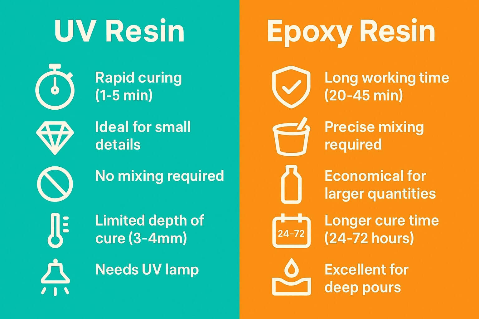 UV Resin vs. Epoxy Resin (2025): Which Is Right For You?